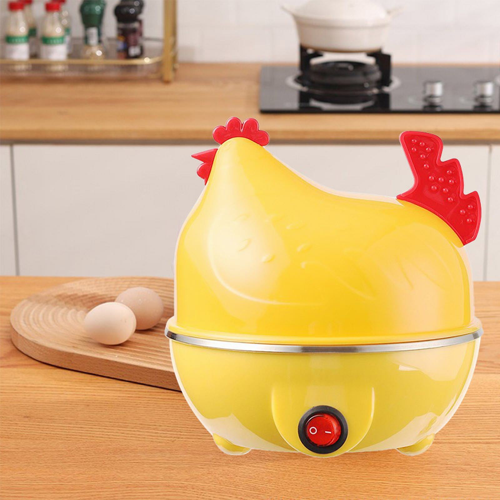 Relocy Chicken Egg Cooker 110V Us Standard Flat Plug Yellow Single ...