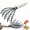 Clam Rake 1pc Stainless Steel Clam Rake with Net Oyster Shell Digging ...