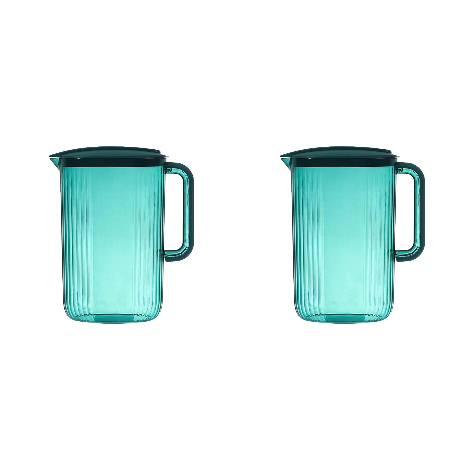 Relocy - Green Clear Acrylic Pitcher with Lid - Leak Proof Drink ...