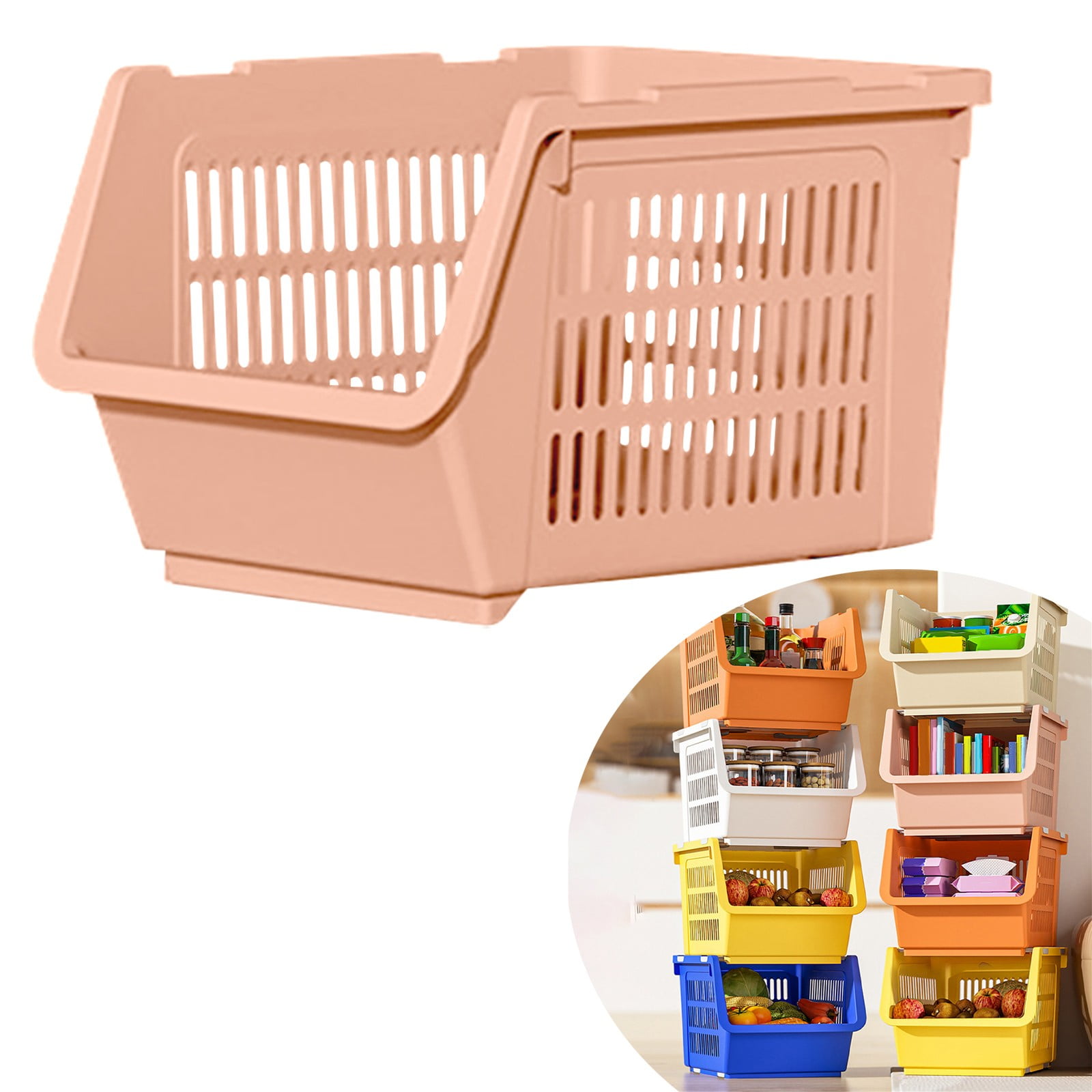 Relocy Kitchen Storage Rack Removable Pink ︱ Can Be Used As A Cabinet ...
