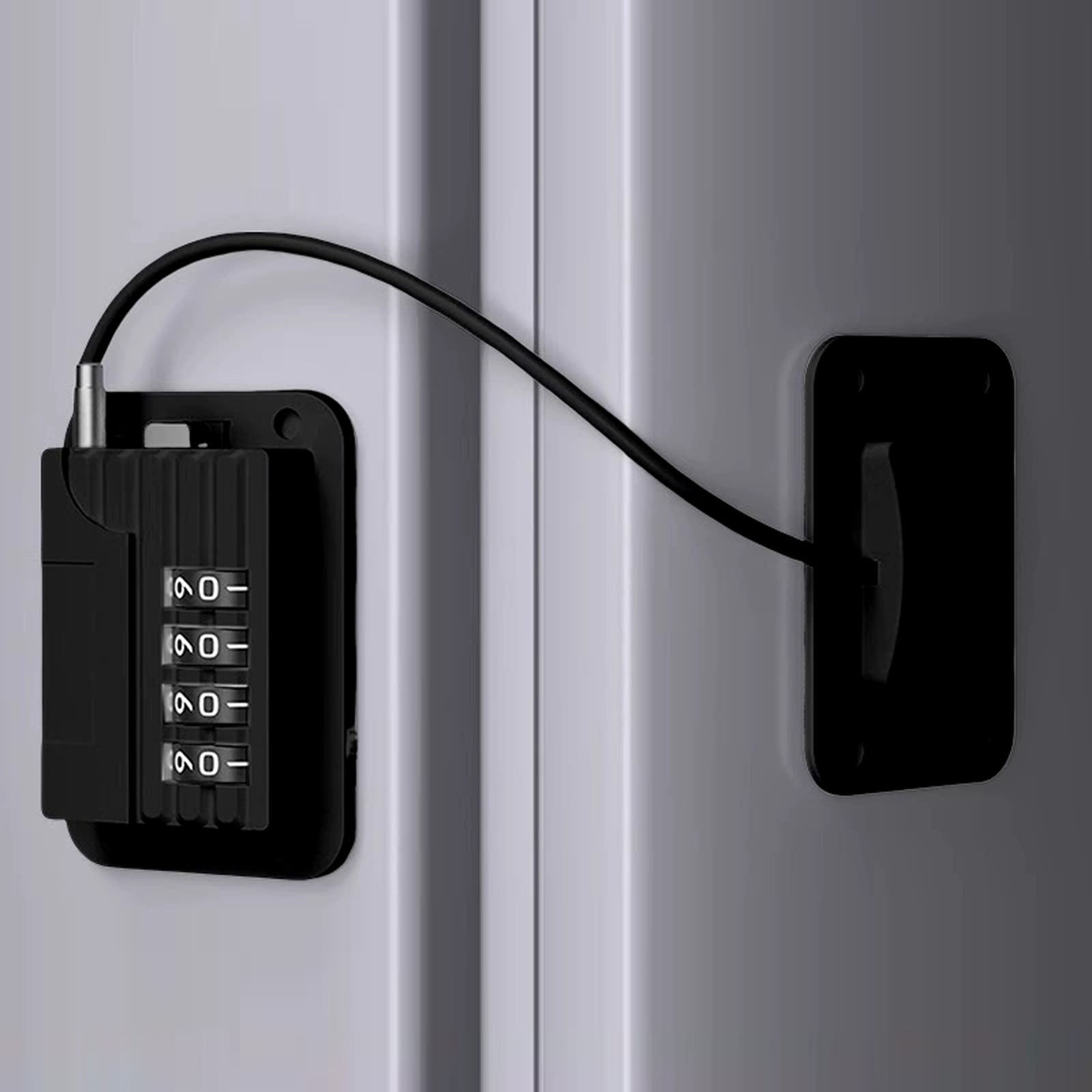 Relocy Refrigerator Door Lock Black ︱ Punch Child Lock Refrigerator ...