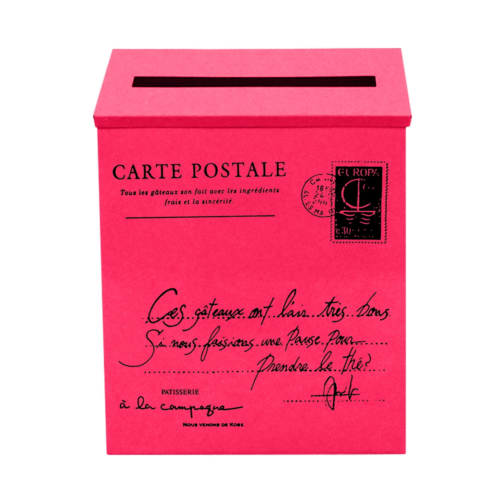 Relocy Retro Mailbox Iron Mailbox Wall Suggestion Box Mailbox Home ...