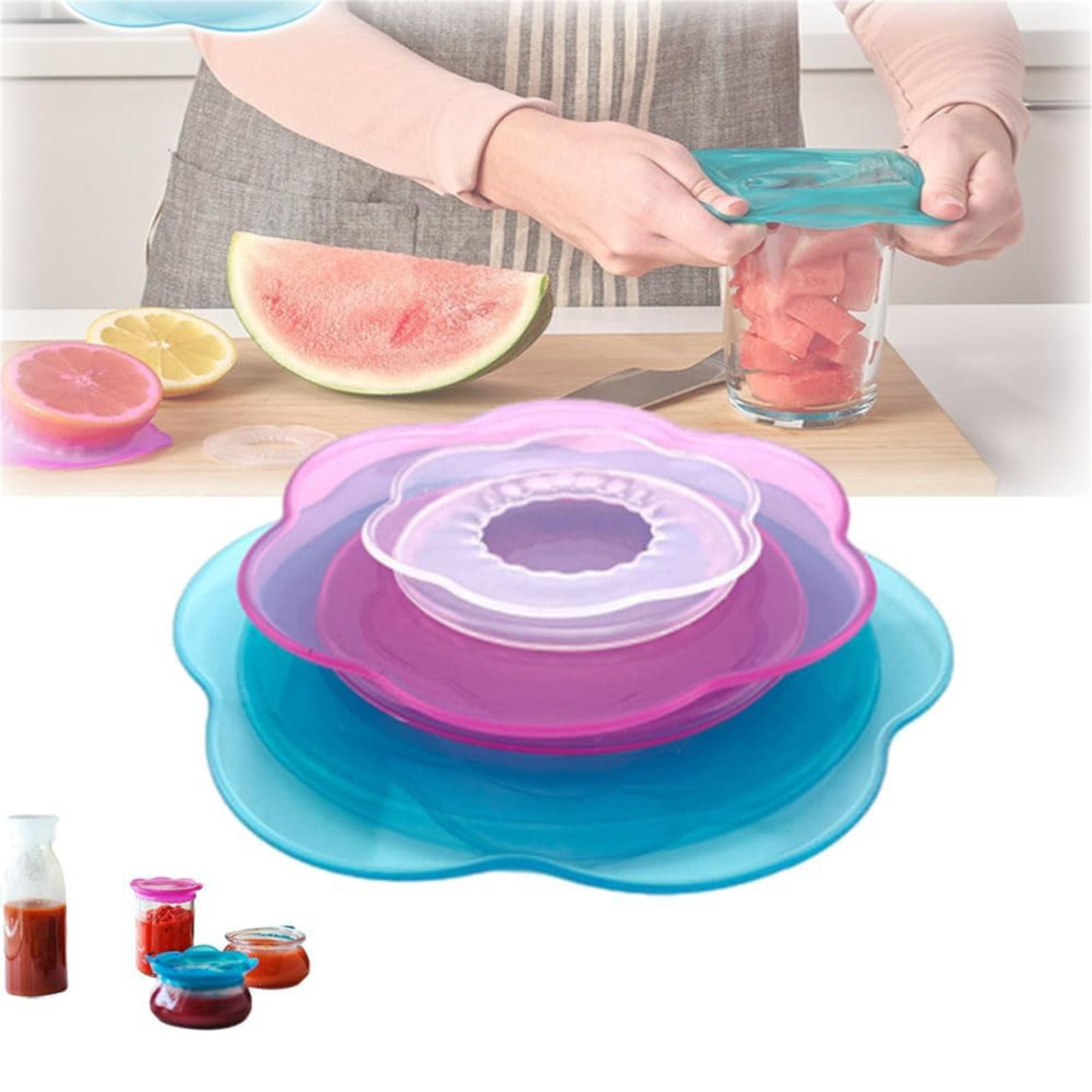 Relocy Sale Items Multifunctional Petal Silicone Fresh Keeping Cover ...