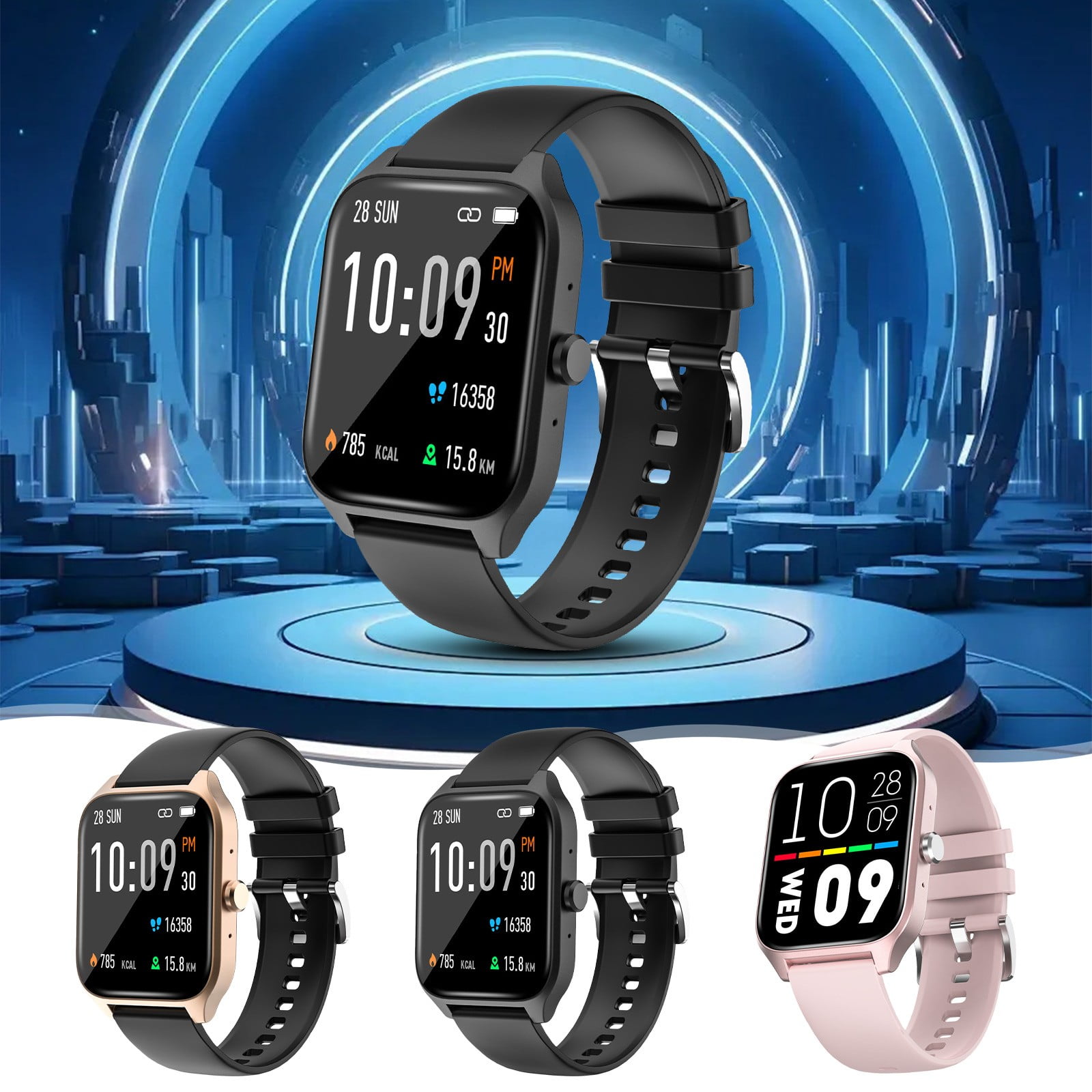 Reloj inteligente de pantalla completa, monitor de actividad física ...