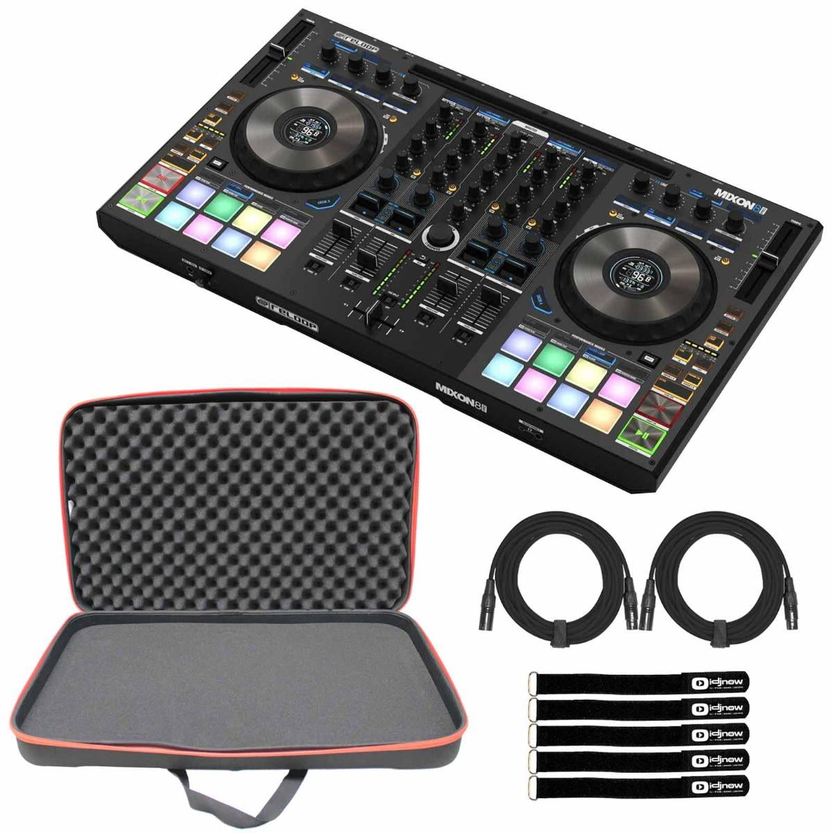 Reloop AMS-MIXON-8-PRO 4-Channel Hybrid DJ Controller with Carry Bag Package - Walmart.com