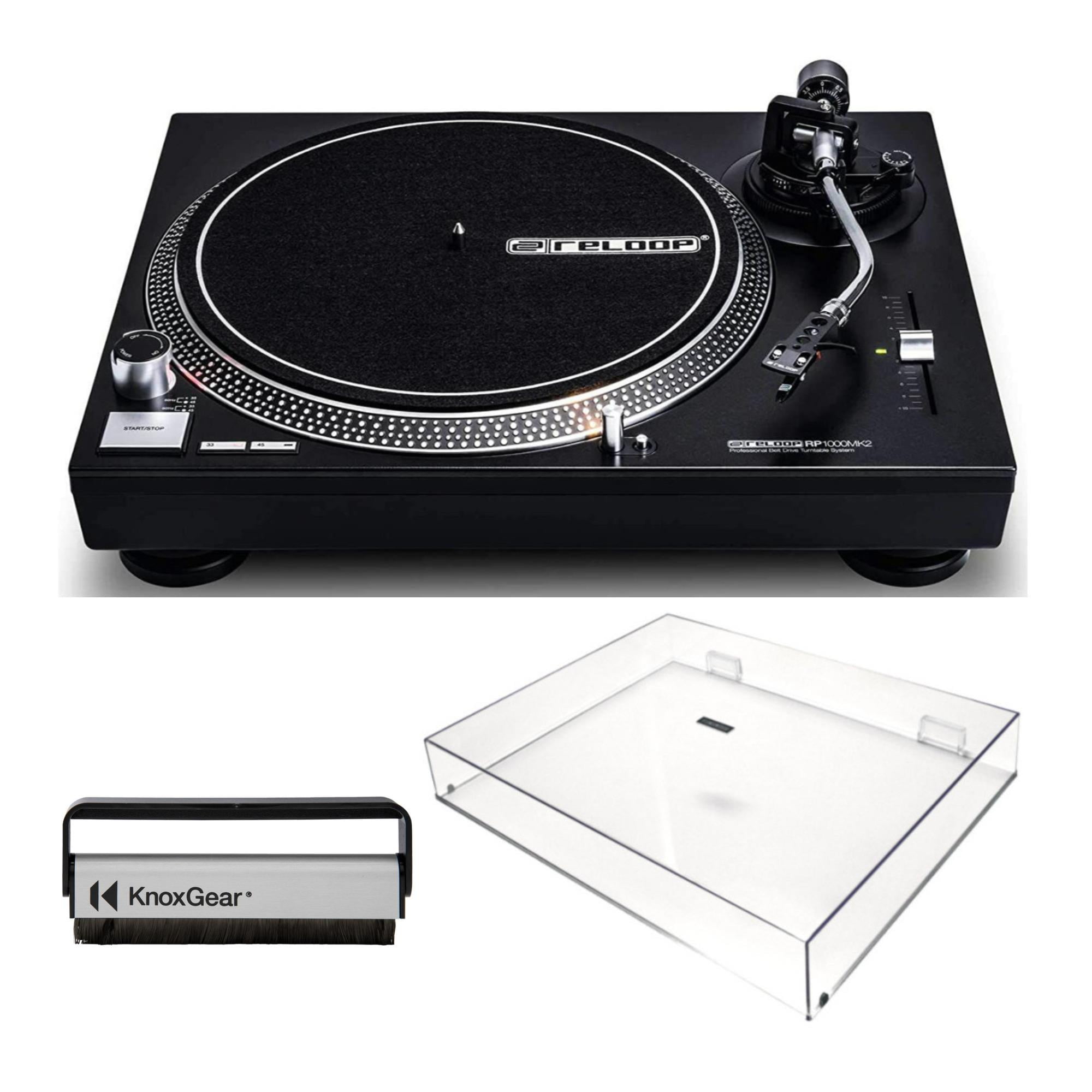 Reloop RP-1000 mk2 Belt Drive Turntable with Reloop Dust Cover and ...