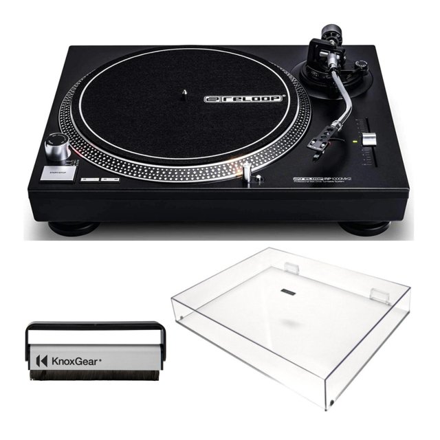 Reloop RP-1000 mk2 Belt Drive Turntable with Reloop Dust Cover and ...