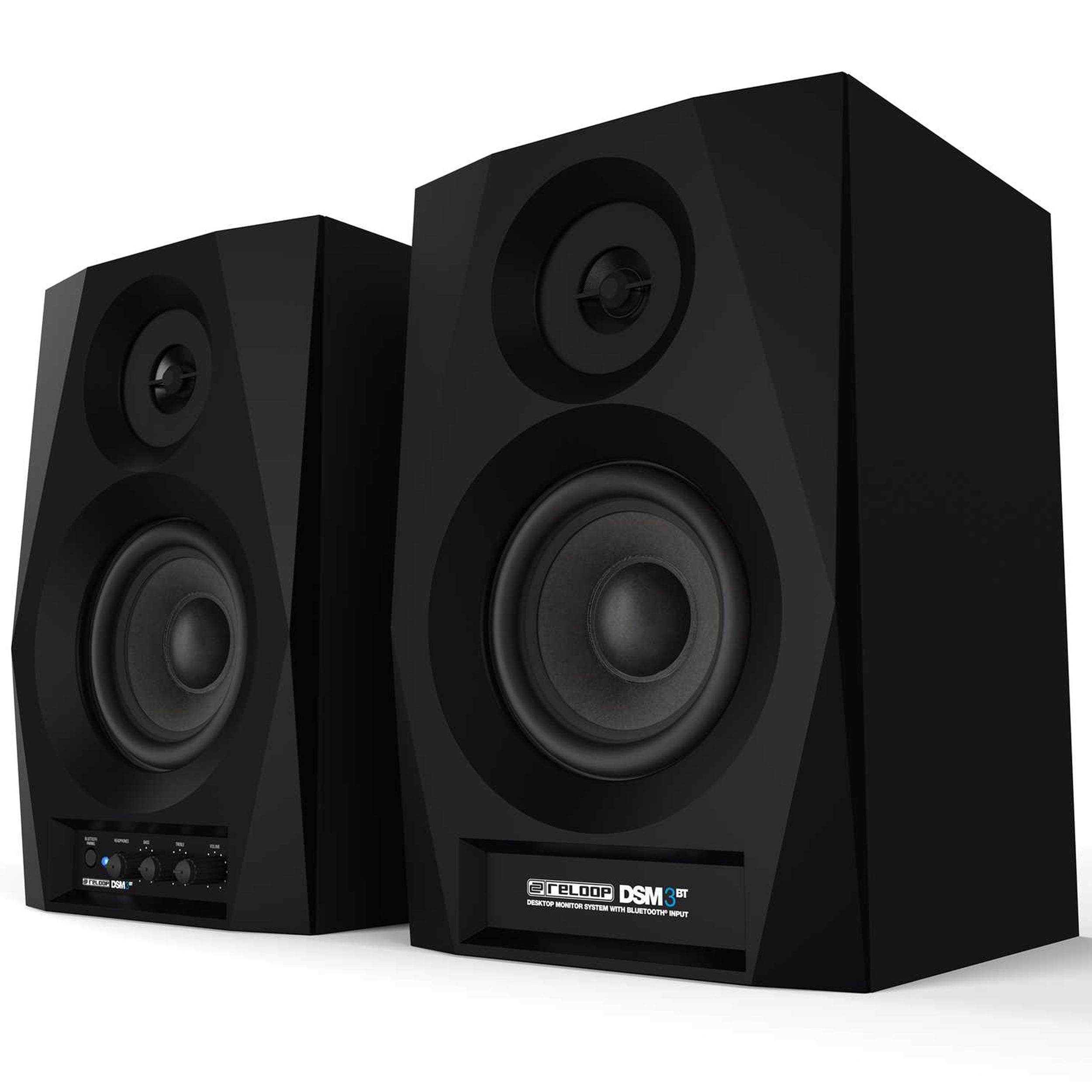 Reloop AMS-DSM-3-BT Smart Desktop Monitor System with Wireless Input ...