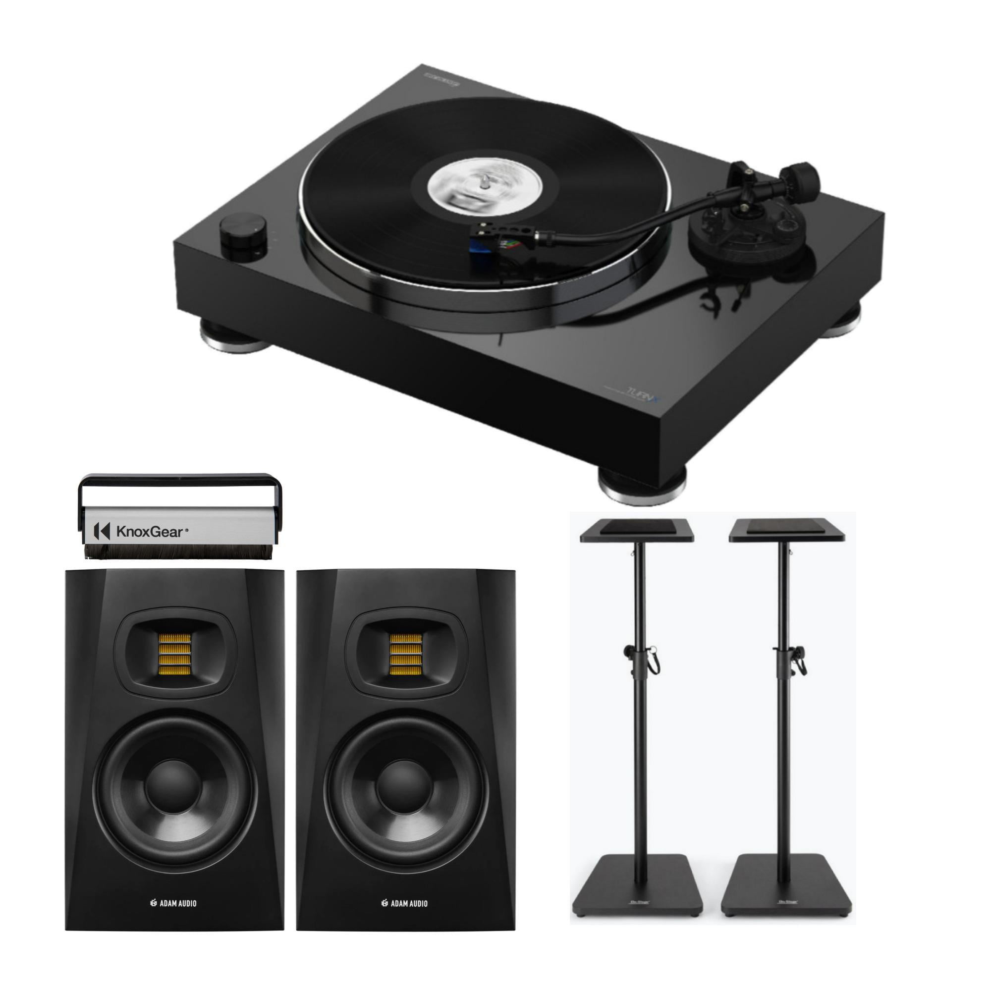 Reloop Turn X Premium HiFi Turntable with Monitors (Pair), Stands, and ...