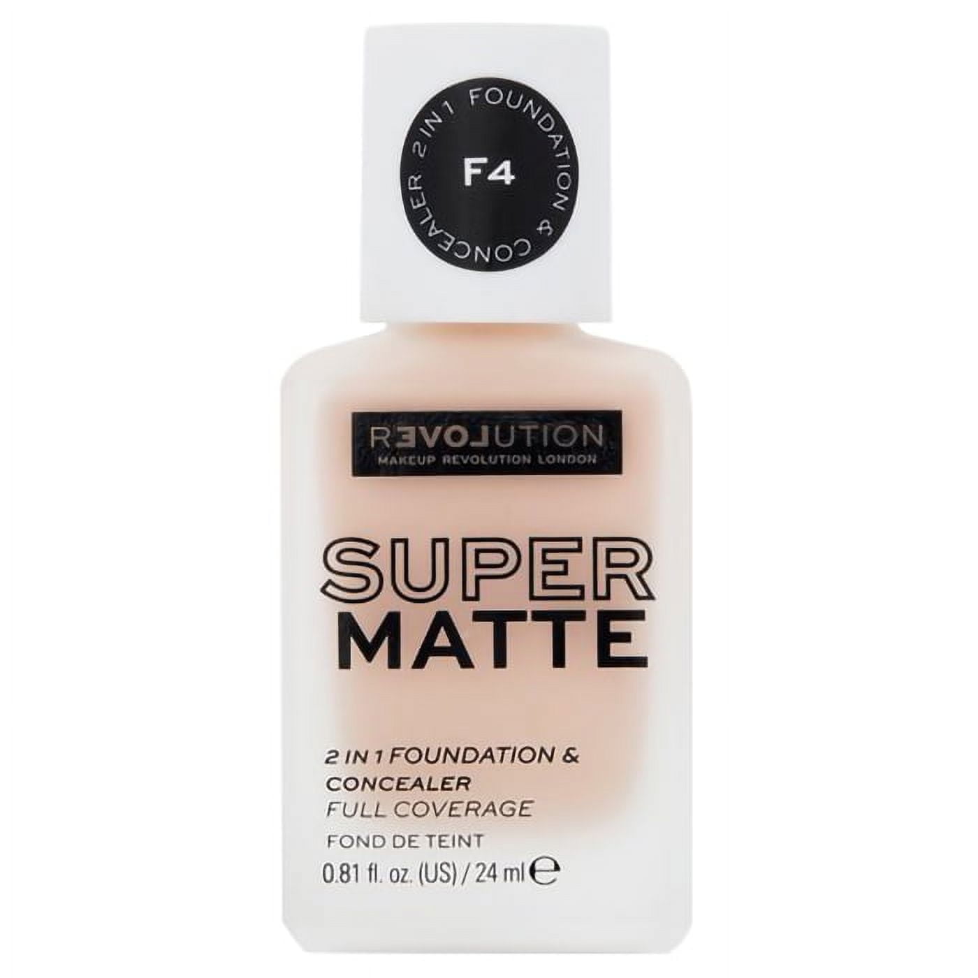 Relove by Revolution Supermatte Foundation F4 - Walmart.com