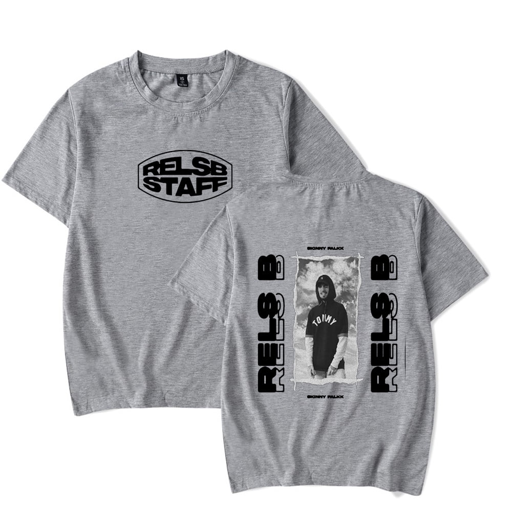 Rels B Rapper Merch Rels b Log T-Shirt Unisex Trend Casual Short Sleeve ...