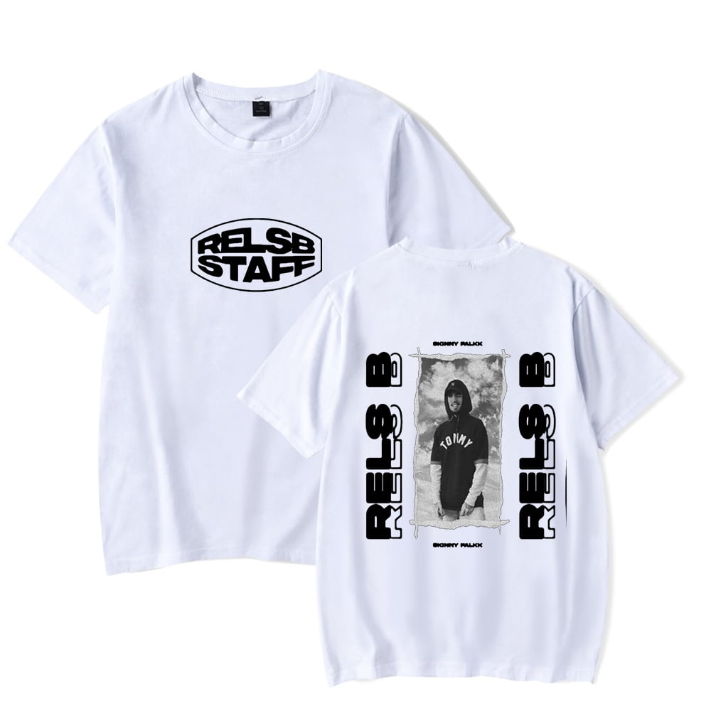 Rels B Rapper Merch Rels b Log T-Shirt Unisex Trend Casual Short Sleeve ...