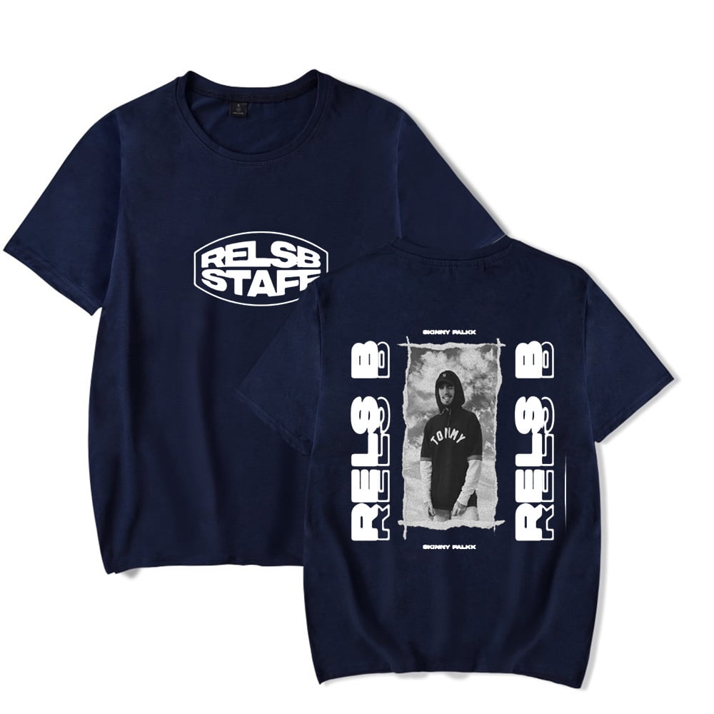 Rels B Rapper Merch Rels b Log T-Shirt Unisex Trend Casual Short Sleeve ...