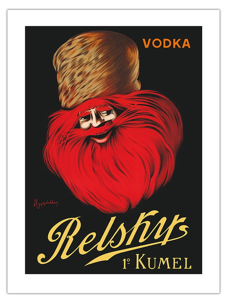 Relskys Vodka 1º Kumel - Liquor - Russian Cossack - Vintage Advertising ...