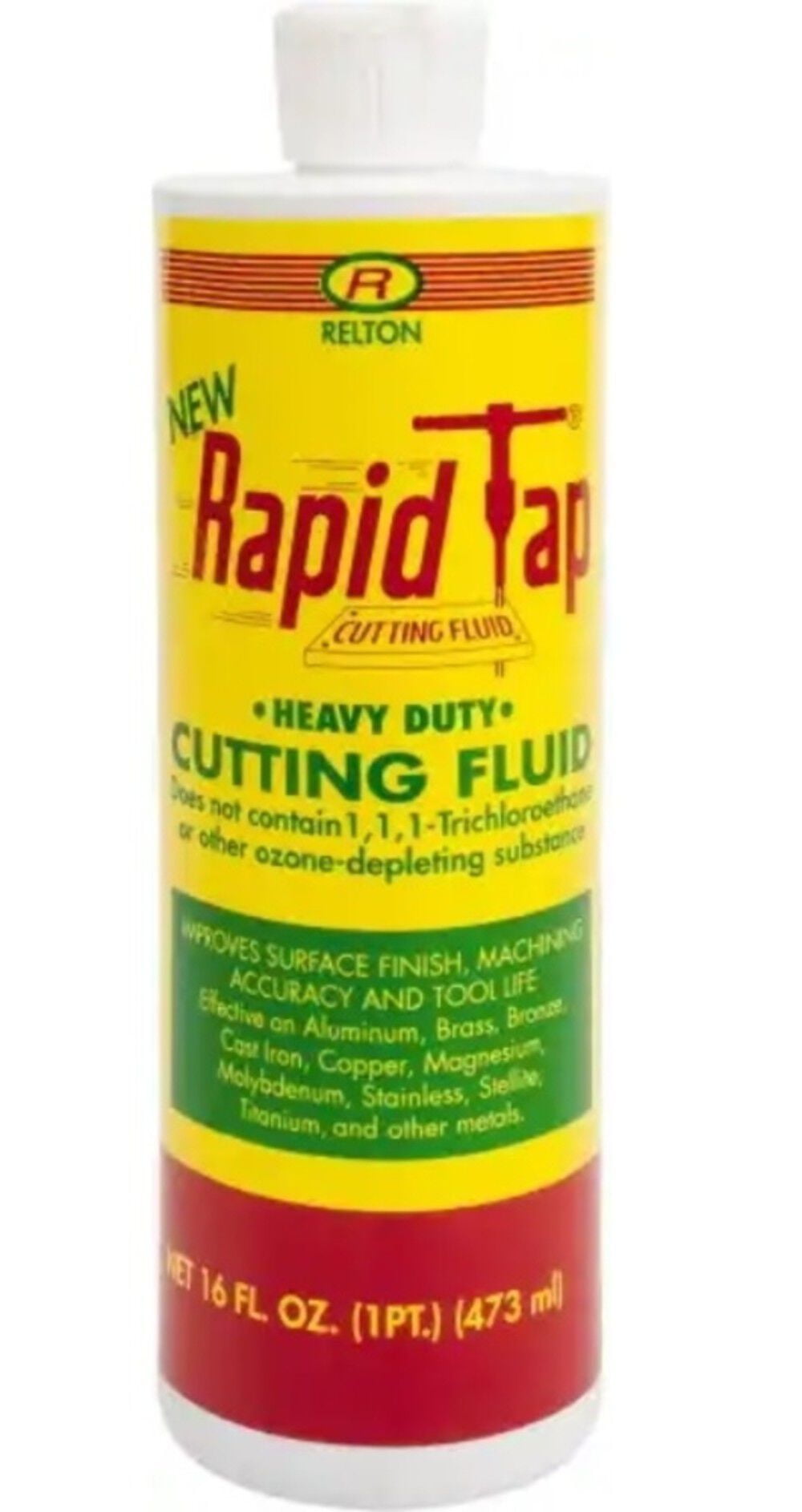Relton Rapid Tap Metal Cutting Fluids, 1 pt, 12 Pack Can, Transparent ...