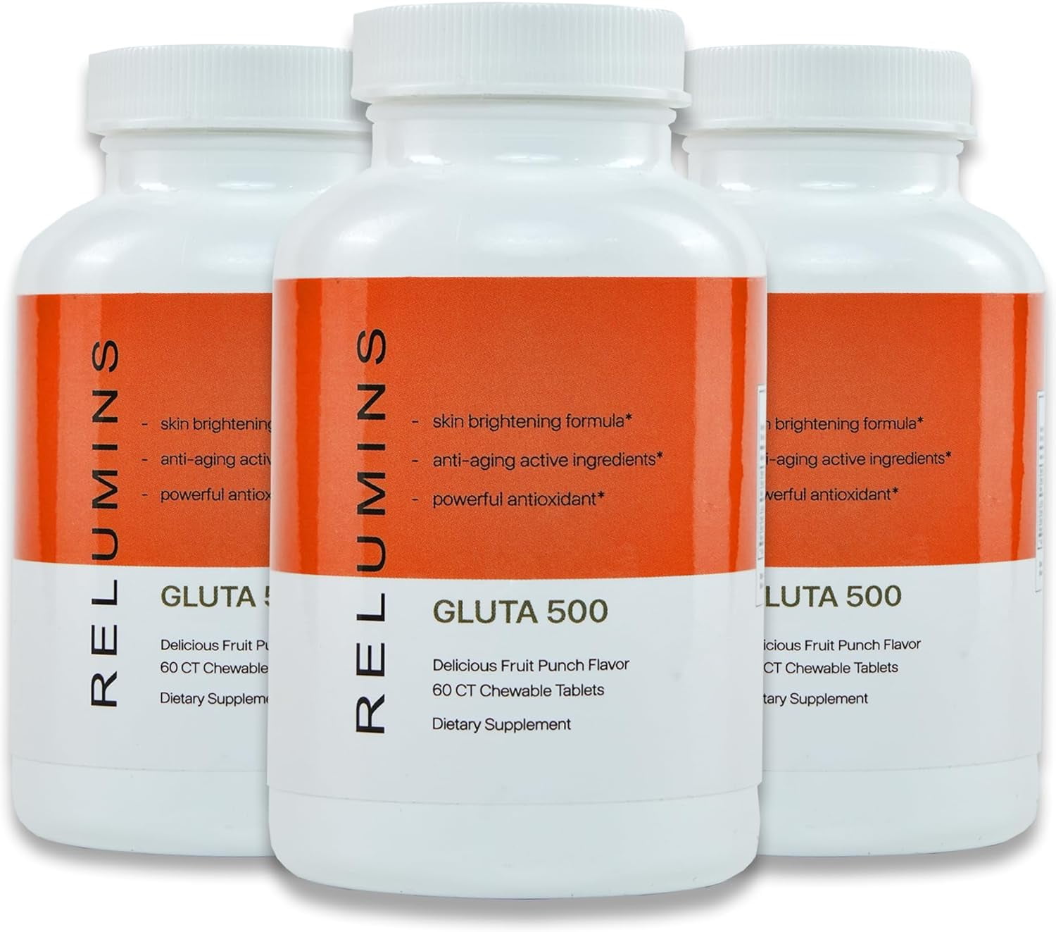 Relumins Gluta 500 - Chewable/Sublime Wall Glutathione Complex with ...