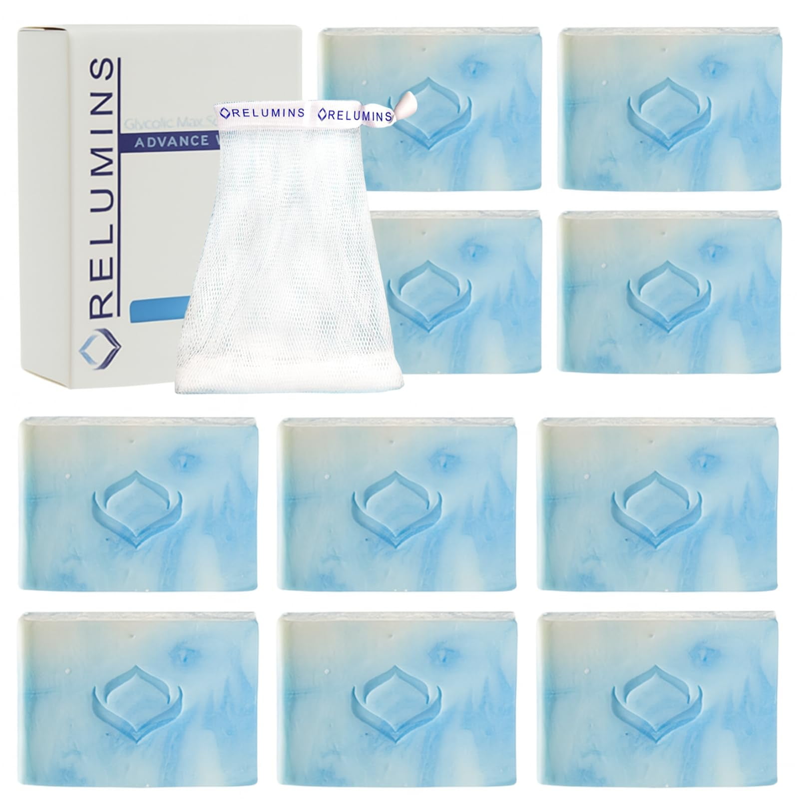 Relumins Glycolic Acid Soap Bar with Aloe and Salicylic Acid – Gentle ...