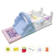 JumpOrange Inflatable Ninja Bouncer with Water Slide and Blower for ...