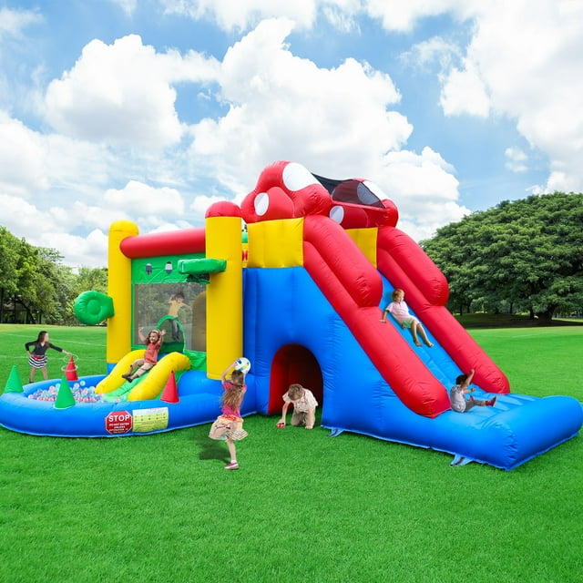 Relunch Inflatable Bounce House, Jump and Water Slide Bouncer with ...