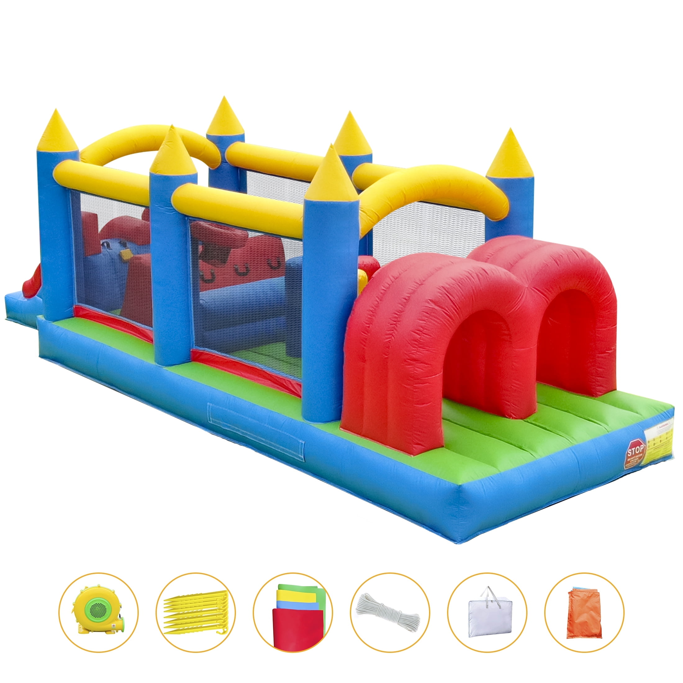 Relunch Inflatable Obstacle Course Bounce House, Commercial Grade PVC ...