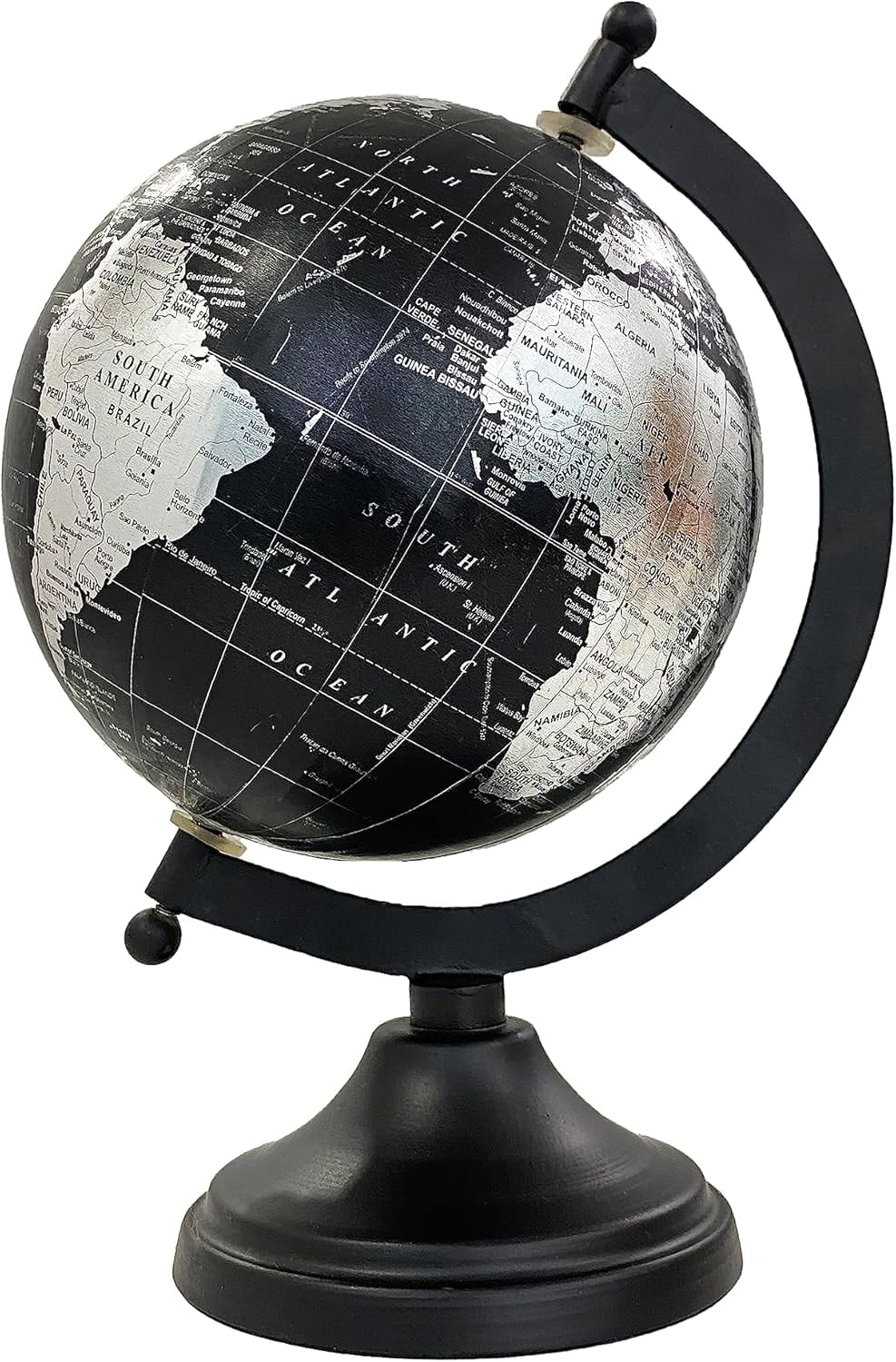 Rely+ 5" Black World Globe Tabletop Geographic Earth Globes Office ...