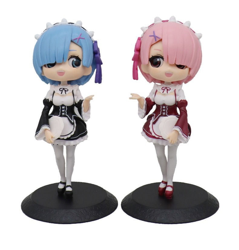 Rem Figure,2pc Standing Angel Rem Anime Figures 19cm/7.5inch Handmade ...