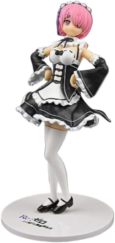 Rem Figure Standing Pink Hair Akimbo Rem Action Figures 21cm/8.3inch ...