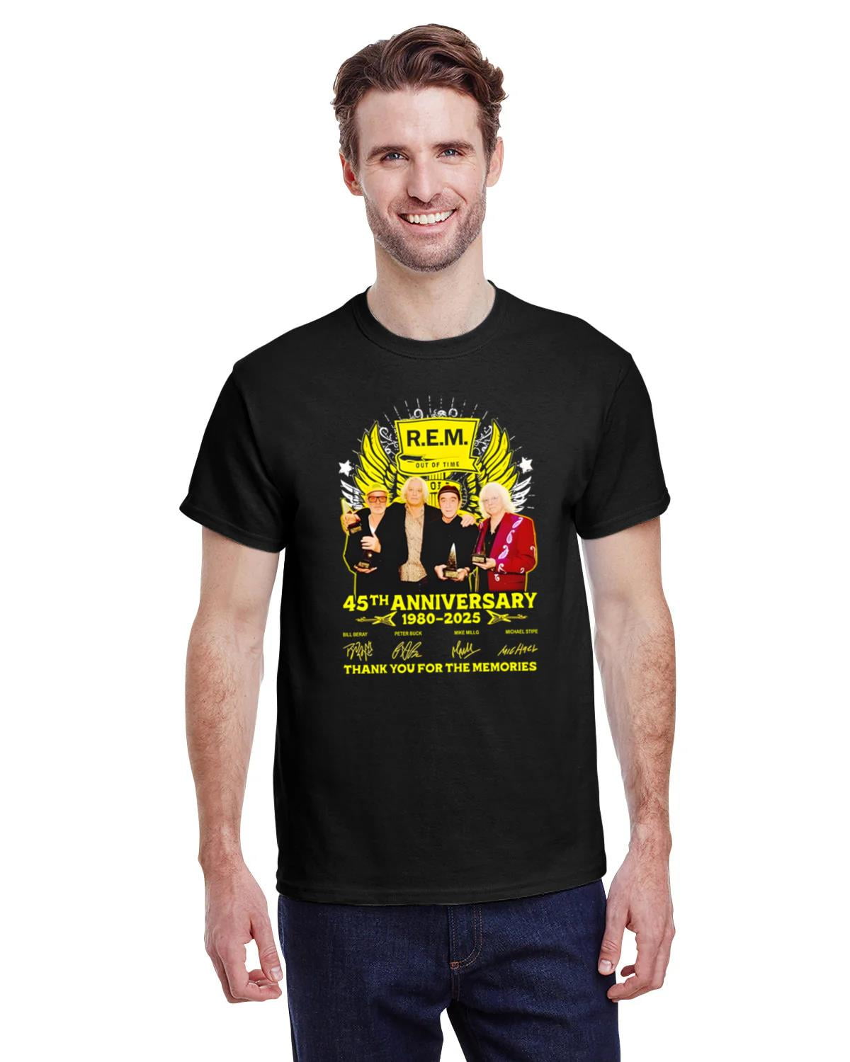 Rem Out Of Time 45th Anniversary Thank You Unisex tee, for men & women ...