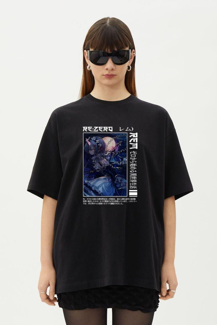 Rem Re Zero Emilia Subaru Anime Waifu Kawaii Art T-Shirt, for men ...