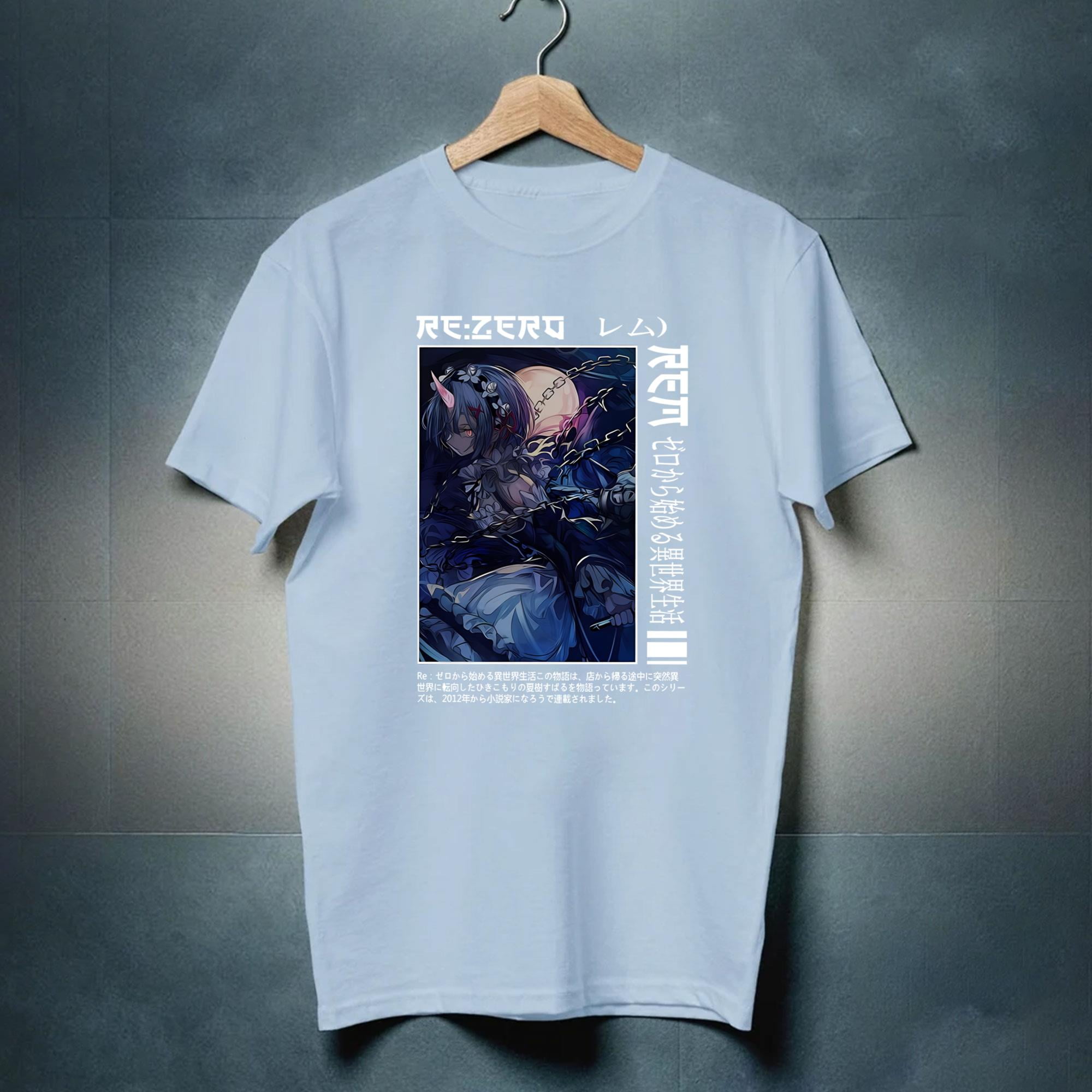 Rem Re Zero Shirt, Emilia, Reinhard, Rem, Subaru, Anime Shirt, Waifu ...