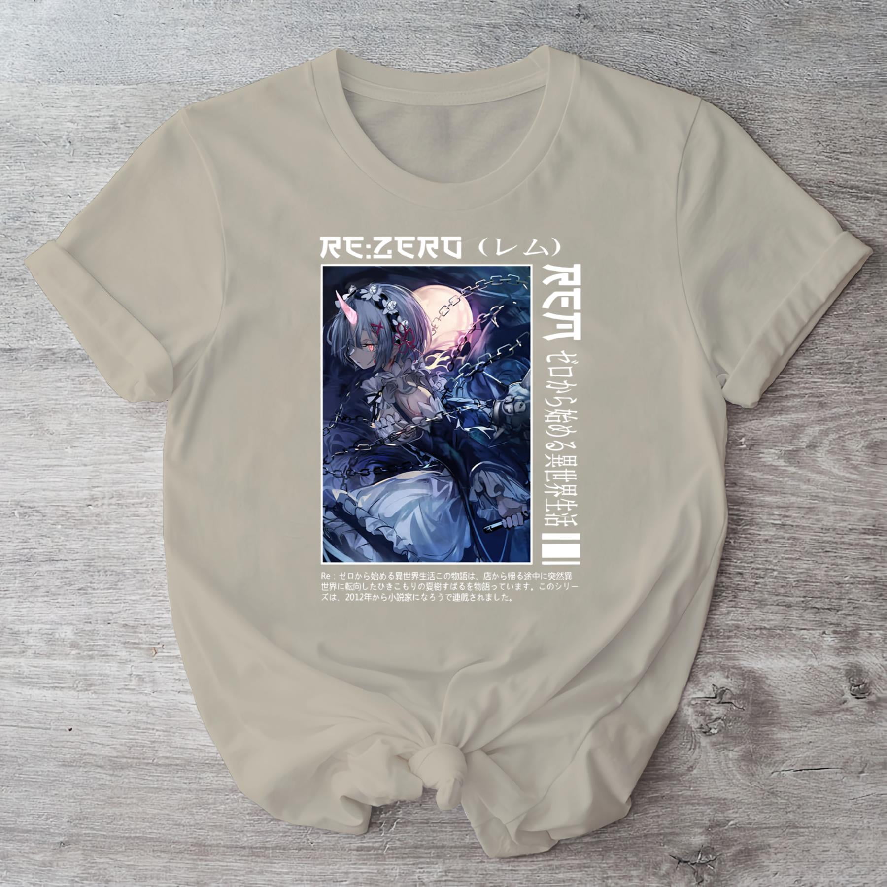 Rem Re Zero Shirt, Emilia, Reinhard, Rem, Subaru, Anime Shirt, Waifu ...
