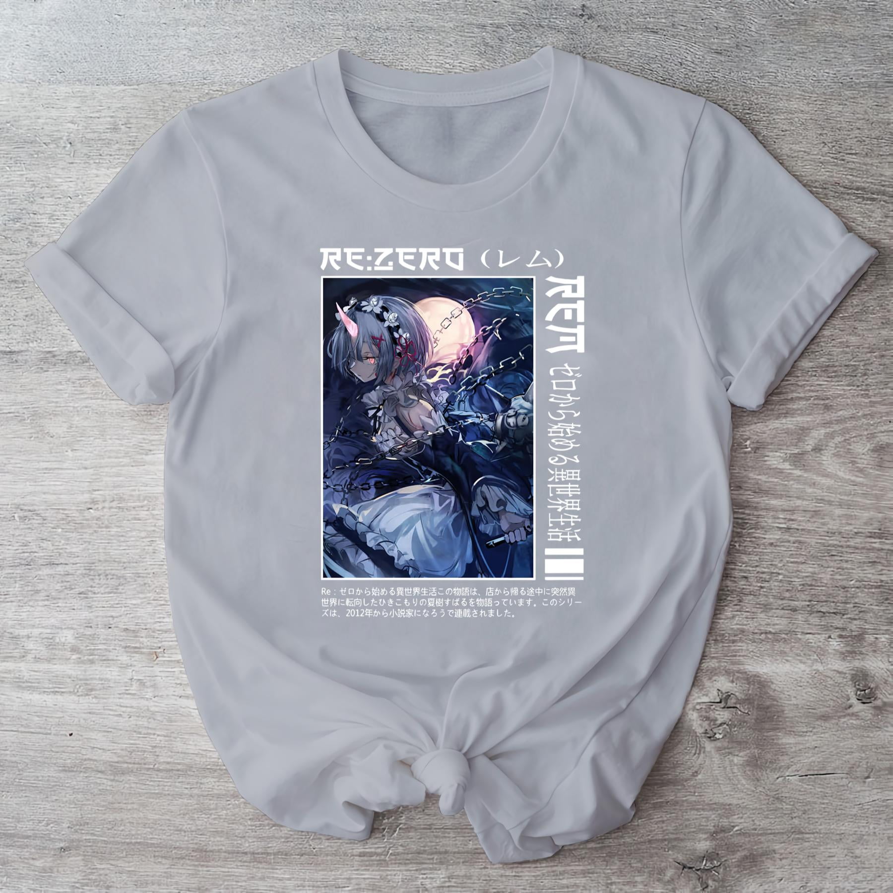 Rem Re Zero Shirt, Emilia, Reinhard, Rem, Subaru, Anime Shirt, Waifu ...