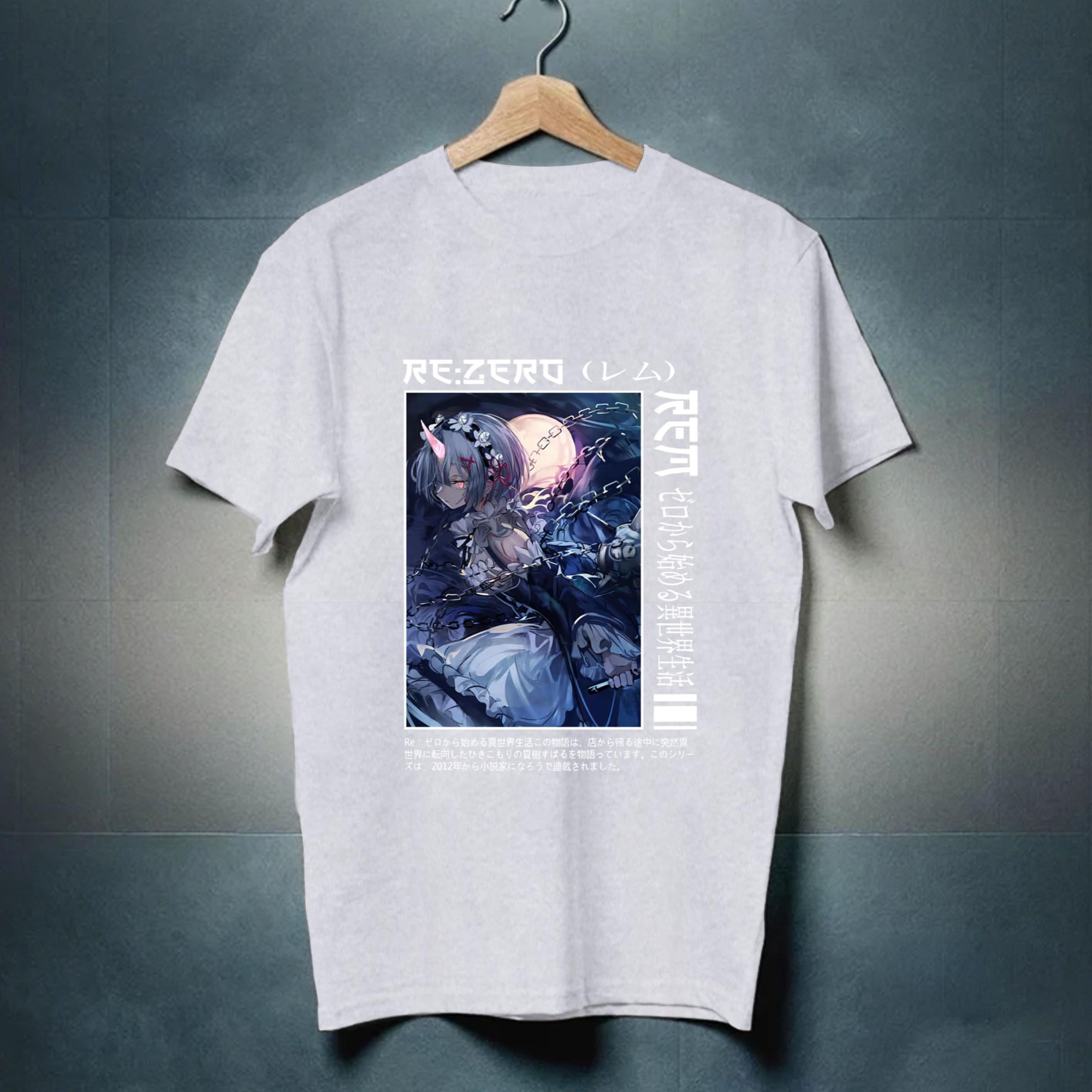 Rem Re Zero Shirt, Emilia, Reinhard, Rem, Subaru, Anime Shirt, Waifu ...