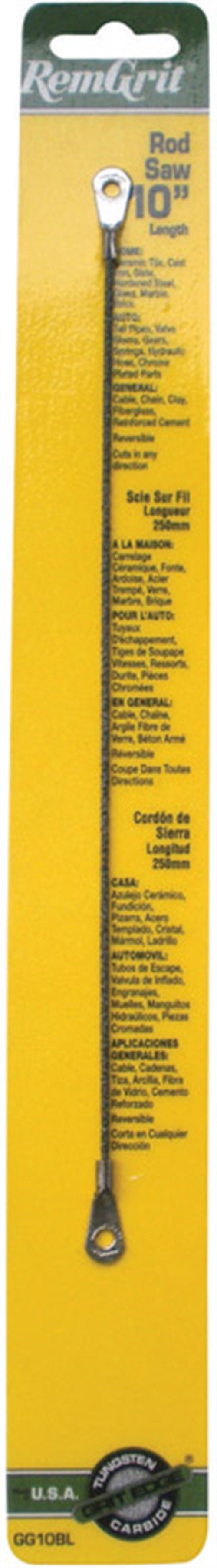 Disston GG10 Remgrit 10 In. Carbide Grit Rod Saw Blade - Walmart.com