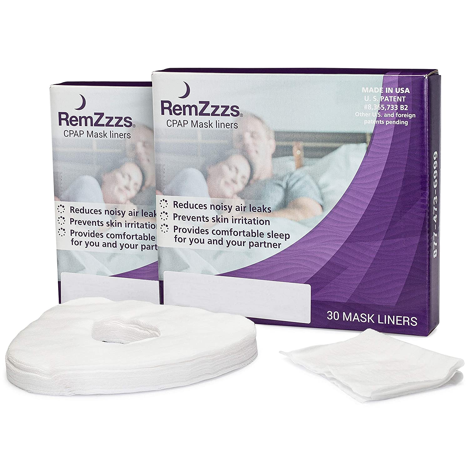 RemZzzs Full Face Cpap Mask Liners (K3-FL) - Reduce Noisy Air Leaks and ...