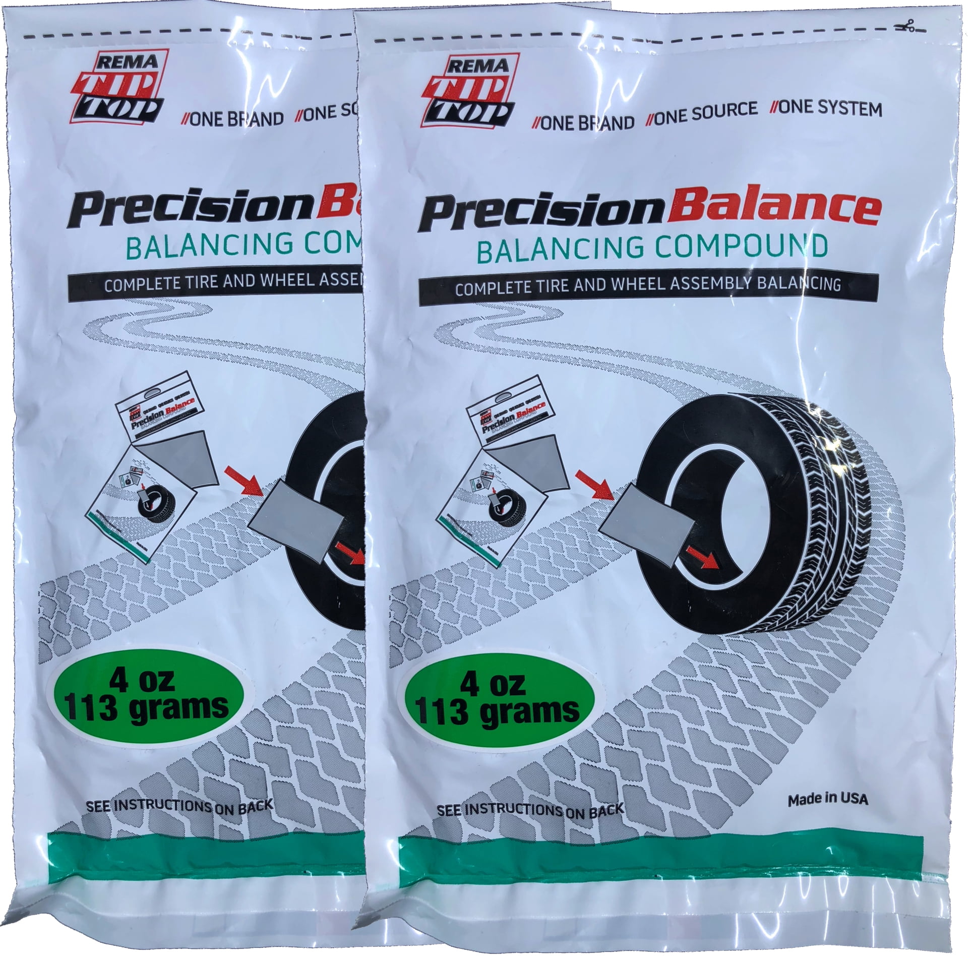 Rema 2 PrecisionBalance 4 oz Tire Balance Beads Kits (8 Ounces) Drop in ...
