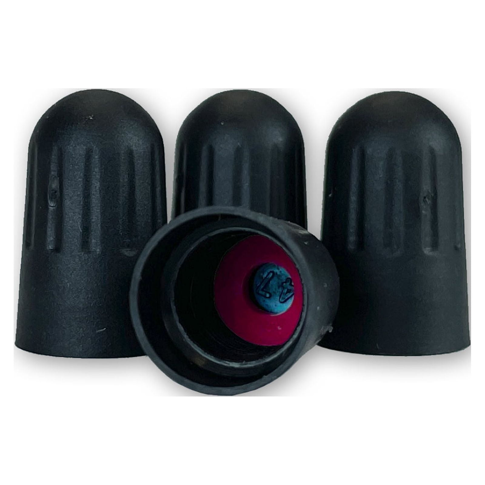 Rema 4 Black TPMS Valve Caps for all American Schrader TPMS type Valve ...