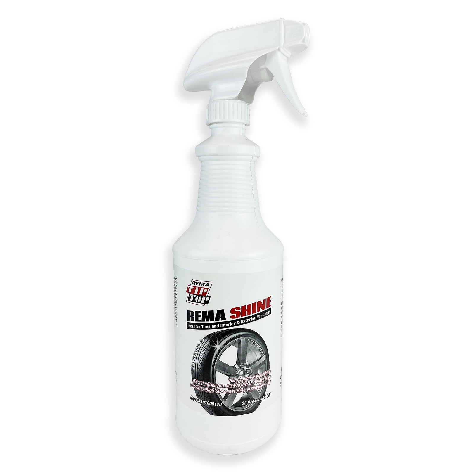 Rema Shine 32oz Tire Shine Spray Bottle Water Based Silicon Tire ...
