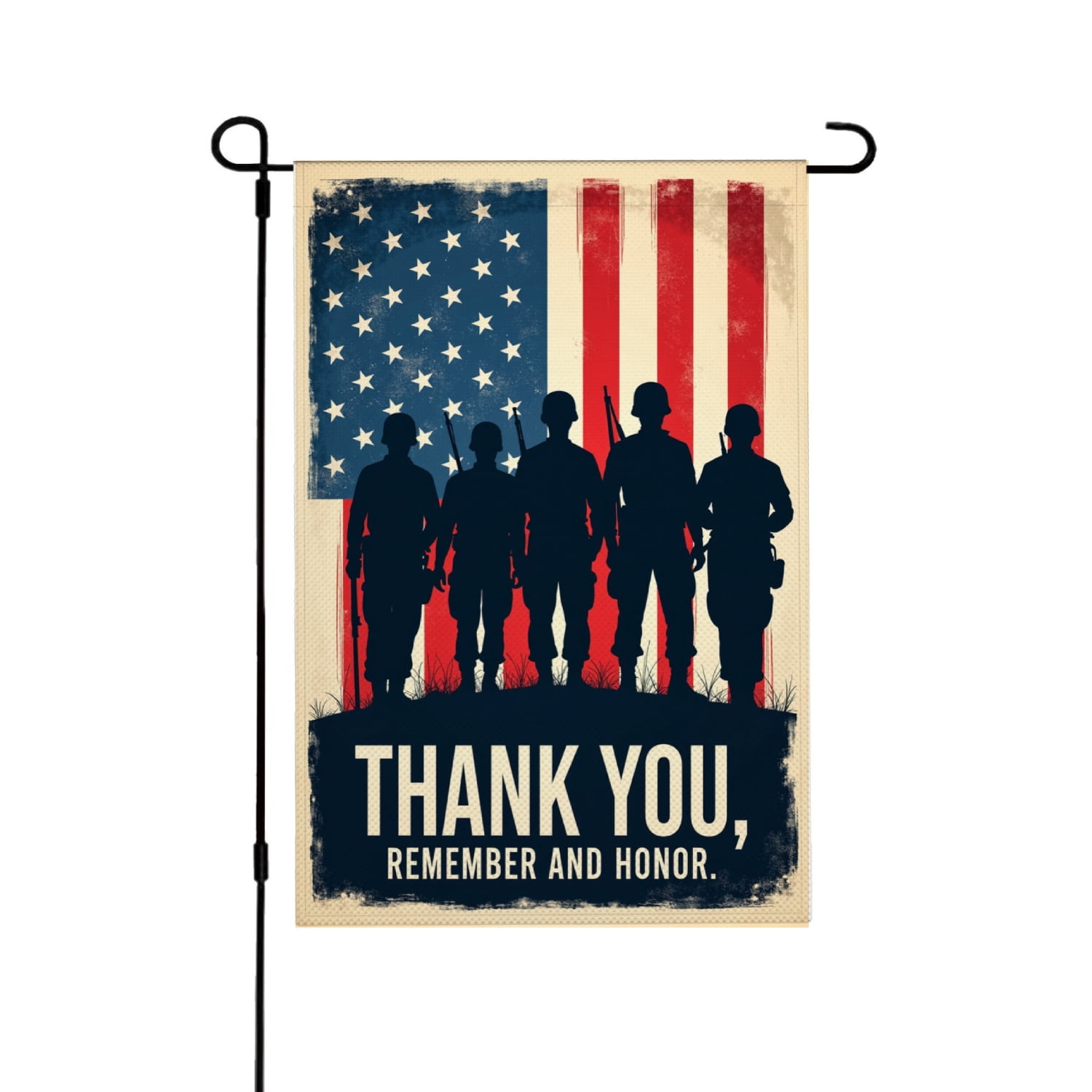 Remain Unique Thank You Remember and Honor Patriotic Soldiers Flag ...