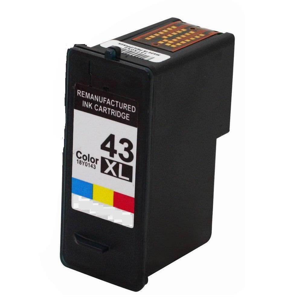 Reman 43XL Color Ink Cartridge For Lexmark Z1520 X4975 X9350 P250 P350 ...
