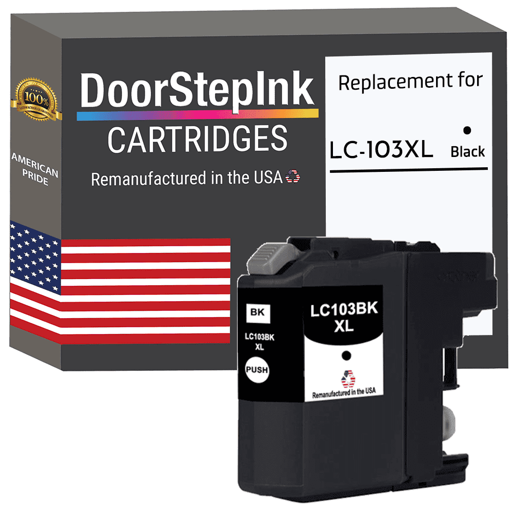 DoorStepInk High Yield Ink Cartridges for Brother LC103XL Black ...