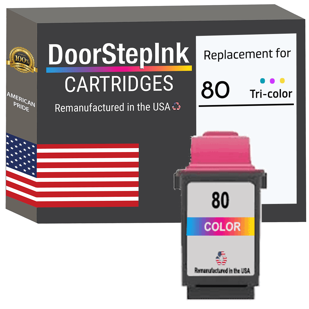 Remanufactured DoorStepInk Ink Cartridge for Lexmark #80 Tri-Color ...