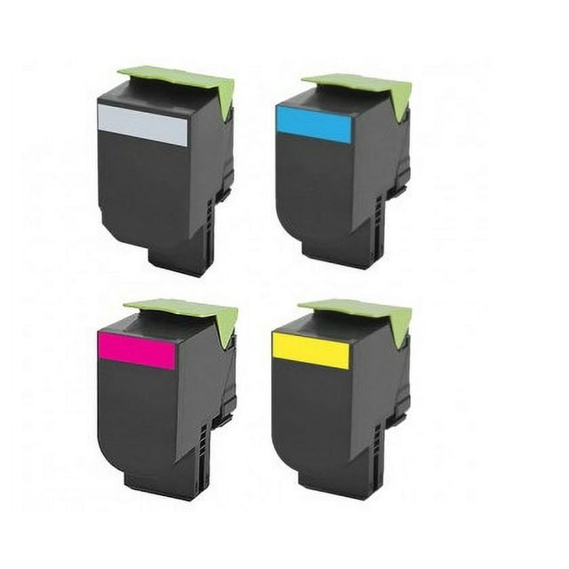 Remanufactured Lexmark 80C1SK0 / 80C1SC0 / 80C1SM0 / 80C1SY0 toner ...