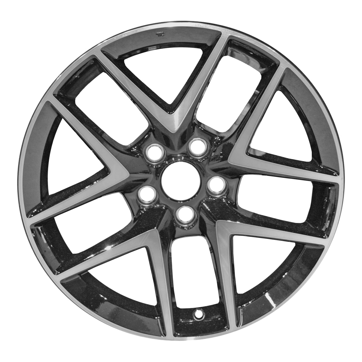 Remanufactured Machined and Painted Gloss Black Aluminum Wheel 18 x 8 ...