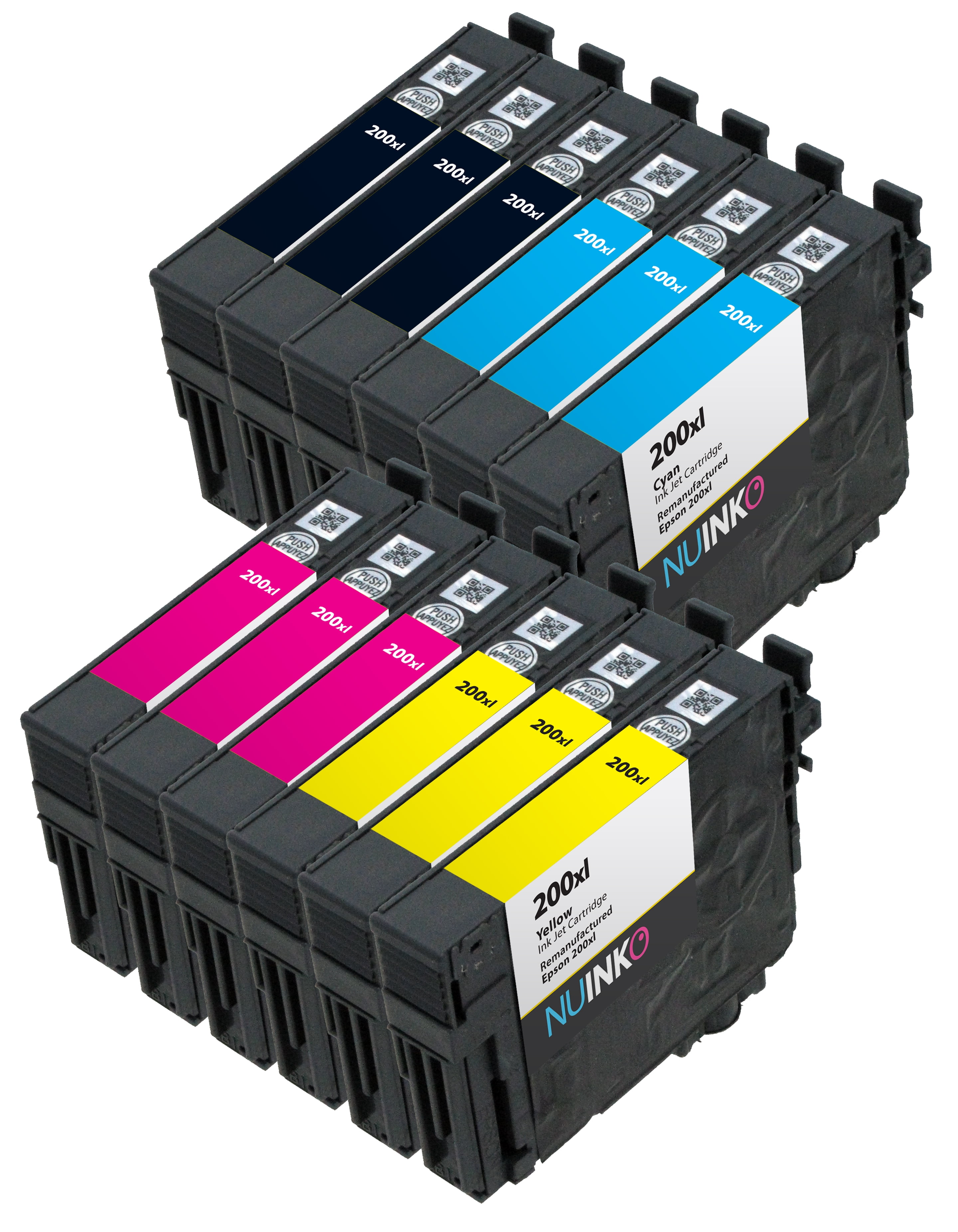 Remanufactured NUINKO Epson 200XL Ink Cartridge Replacement for Epson ...