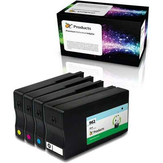 Remanufactured Compatible Ink Cartridge 4 Pack for HP 962 for Officejet ...