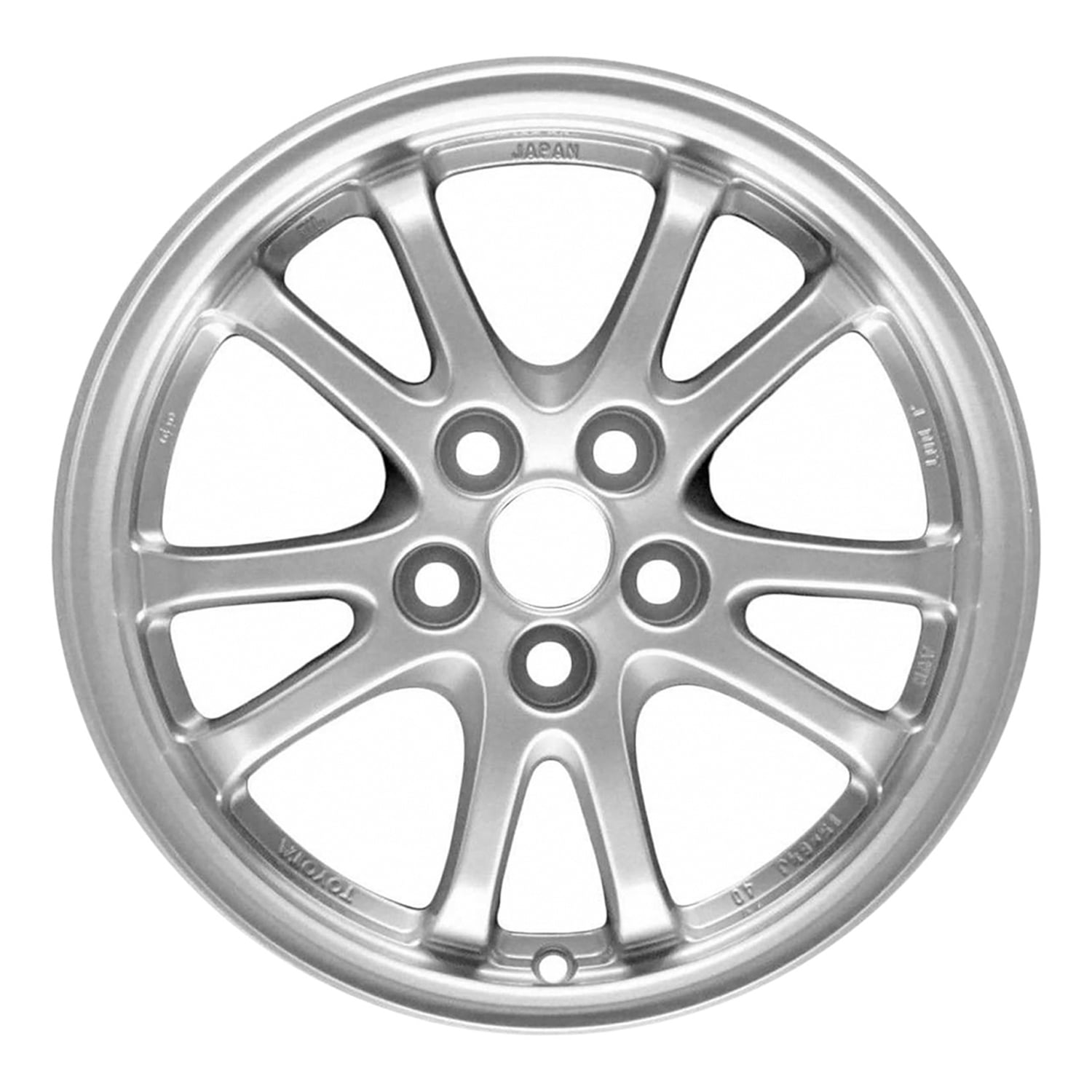 Remanufactured Painted Bright Silver Aluminum Wheel 15 x 6.5 fits 2016 ...