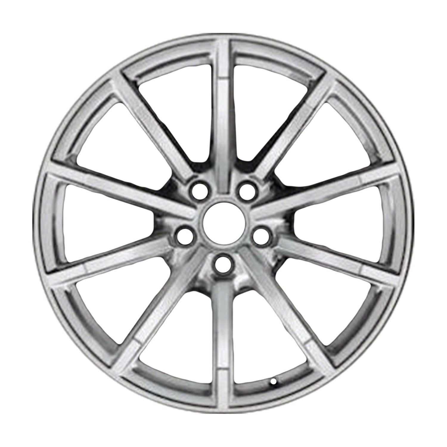 Remanufactured Painted Medium Silver Metallic Aluminum Wheel 18 x 8.5 ...