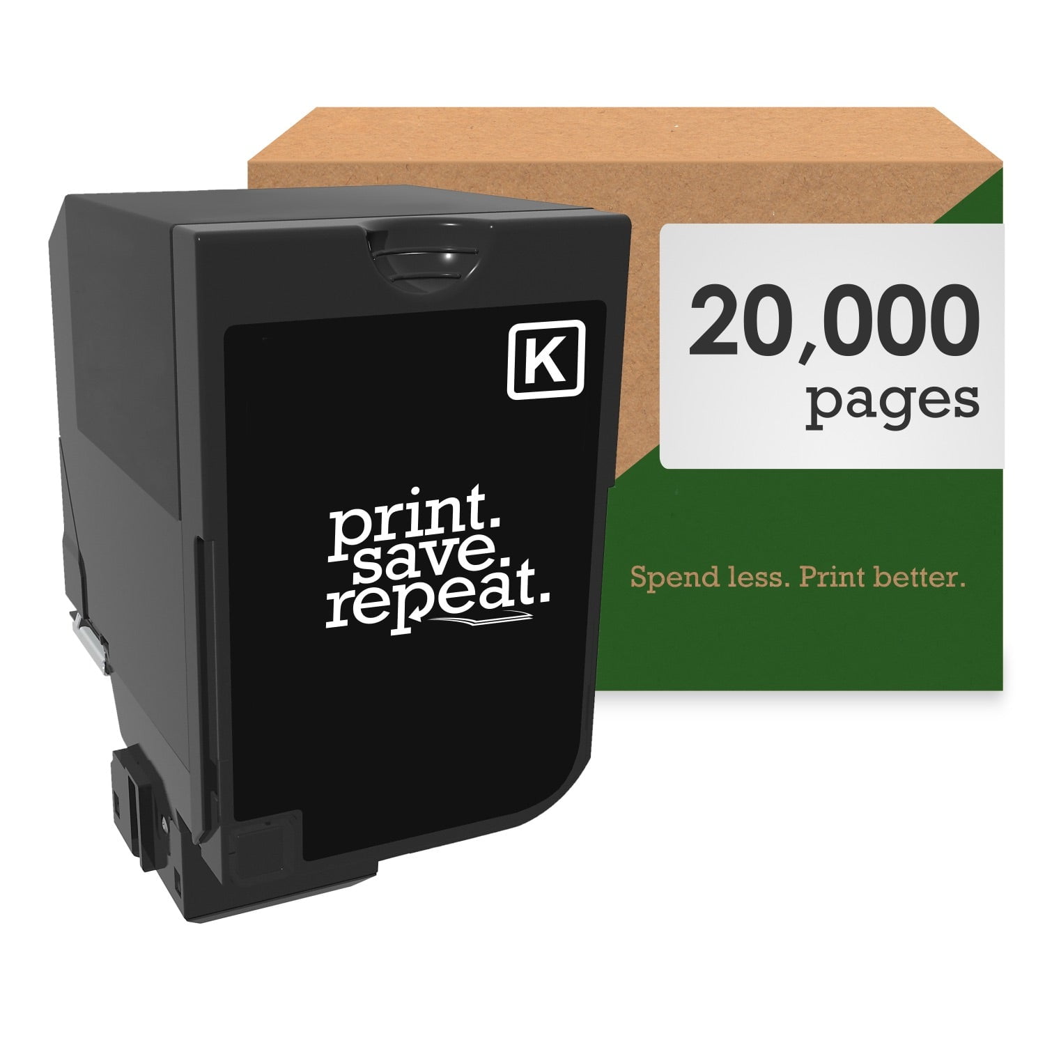 Print.Save.Repeat. Lexmark 74C1HK0 Black High Yield Toner Cartridge for ...