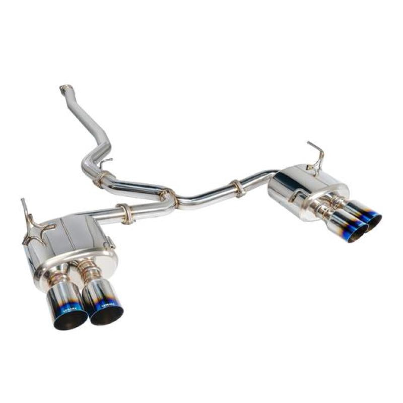 Remark 2015+ Subaru WRX/STi 4in Quad Cat-Back Exhaust Titanium ...